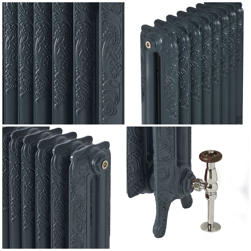 Milano Beatrix - 2 Column Cast Iron Radiator - 510mm Tall - Farrow ...