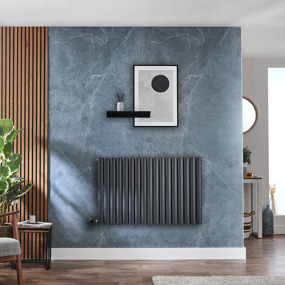 Milano x ECOSO Aruba Electric - Anthracite Horizontal Designer Radiator ...