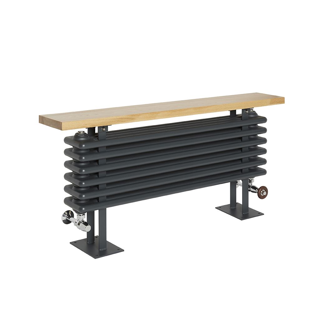Milano Windsor Bench - Horizontal Anthracite Traditional Cast Iron ...