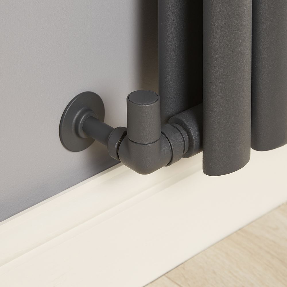 Milano - Modern Corner Radiator Valves - Choice of Finish