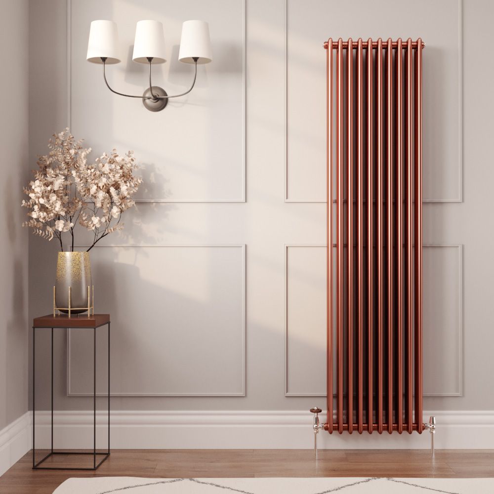 Milano Windsor - Metallic Copper Traditional Vertical Double Column ...
