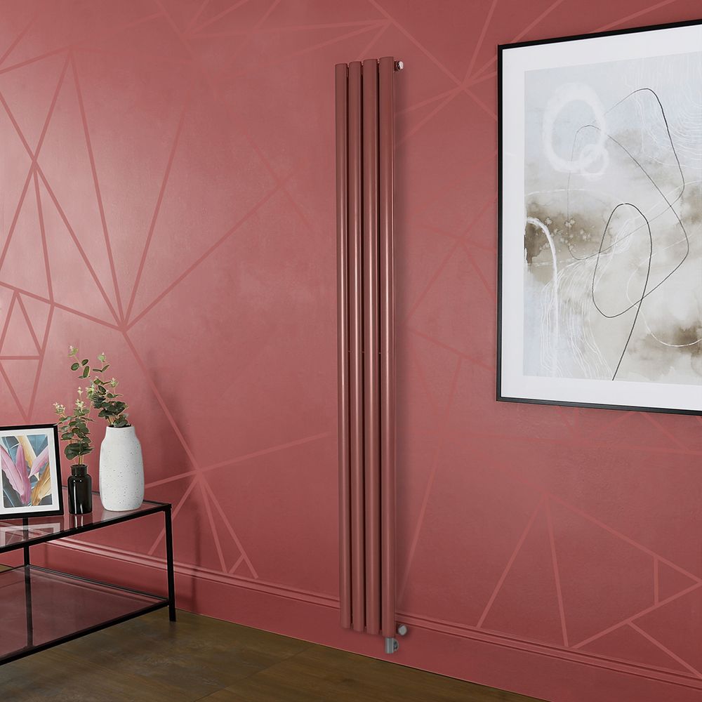 Milano Aruba Electric - Booth Red Vertical Designer Radiator - Choice ...