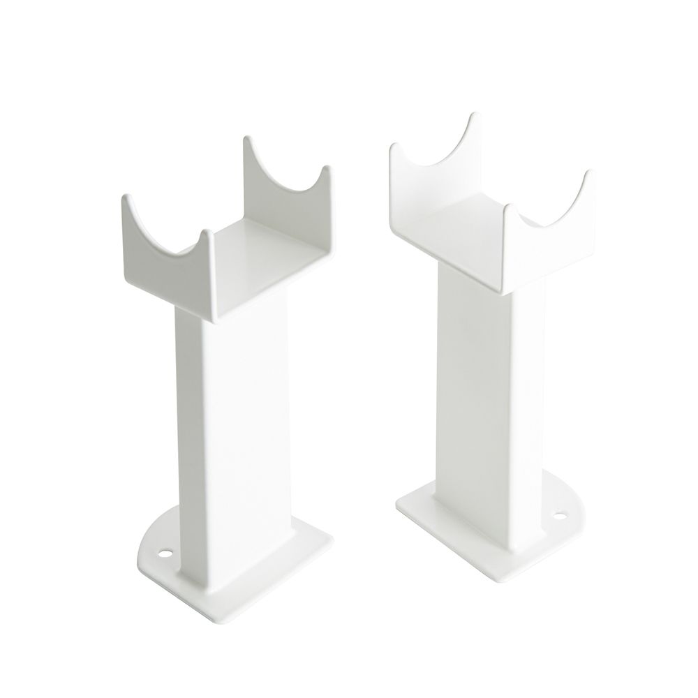 Milano Alpha - White Floor-Mounting Feet for Alpha Designer Radiators