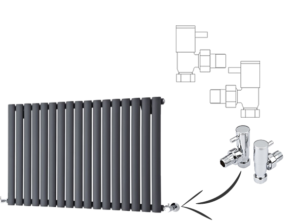 Milano Mono - Type 21 Flat Panel Double Panel Plus Radiator - Multi ...